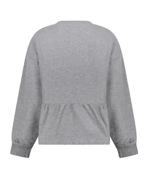 GANNI Peplum Hem Crewneck Sweatshirt