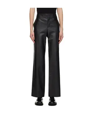 THE ROW Straight Leather Casual Pants