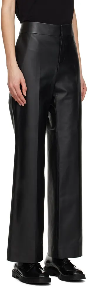 THE ROW Straight Leather Casual Pants