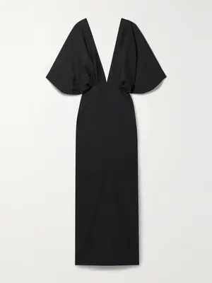 THE ROW Abinhav Pleated Dress - Black