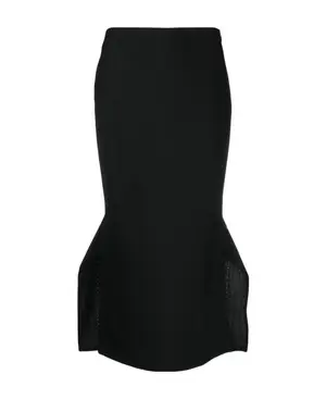 THE ROW Patillon Flared-hem Skirt - Black
