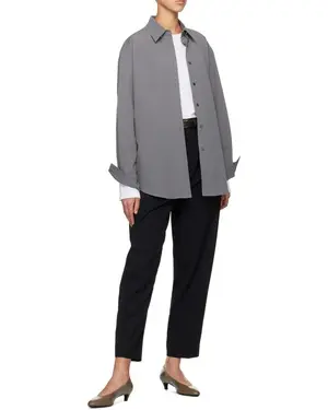 THE ROW Corby Pleated Wool Tailored Trousers