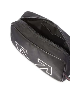 Off-White Logo Zip-up Wash Bag