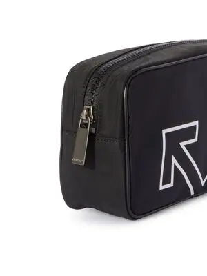Off-White Logo Zip-up Wash Bag