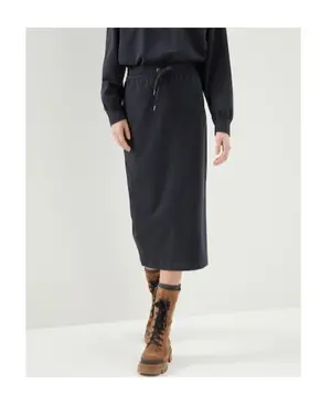 Brunello Cucinelli Drawstring Midi Skirt