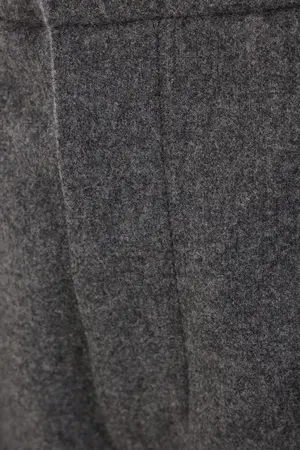 Brunello Cucinelli Pressed Crease Tapered Leg Trousers - Gray