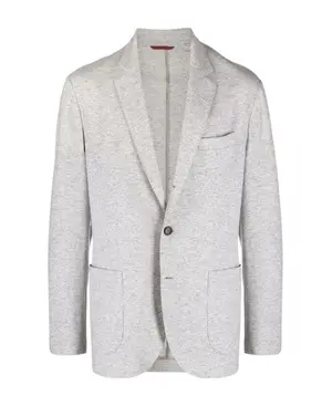 Brunello Cucinelli Single Breasted Jersey Blazer - No