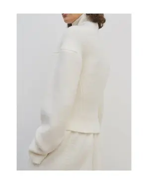 THE ROW High-neck Knitted Jumper With Asymmetrical Detail