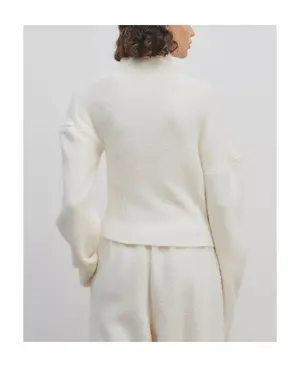 THE ROW High-neck Knitted Jumper With Asymmetrical Detail