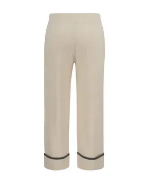 Brunello Cucinelli Cashmere Wide-leg Track Pants