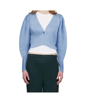 PLEATS PLEASE BY ISSEY MIYAKE Puffy V-neck Top