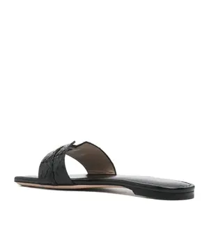 TOM FORD Embossed Open Toe Flat Sandals