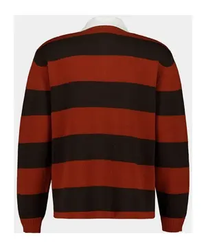 BODE Striped Polo Knit Sweater