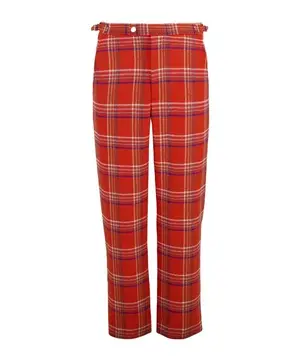 BODE Plaid Wool Trousers