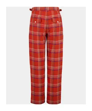 BODE Plaid Wool Trousers