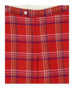BODE Plaid Wool Trousers