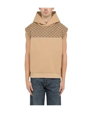 Gucci Sleeveless Monogrammed Hoodie