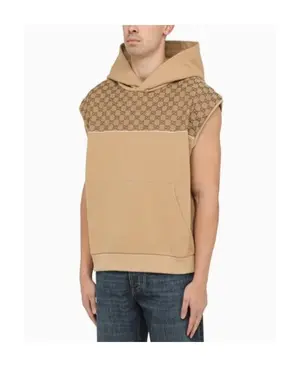 Gucci Sleeveless Monogrammed Hoodie