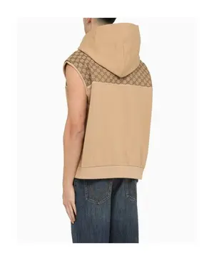 Gucci Sleeveless Monogrammed Hoodie