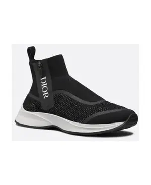 Dior Printed Logo High-top Casual Sneakers