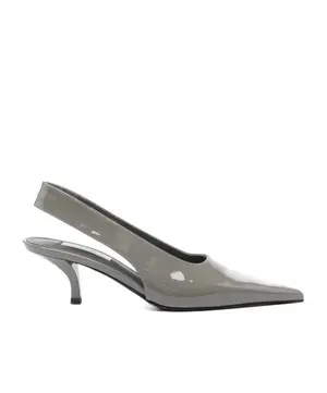TOTEME Pointed-toe Slingback Pumps - Grey
