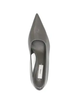TOTEME Pointed-toe Slingback Pumps - Grey