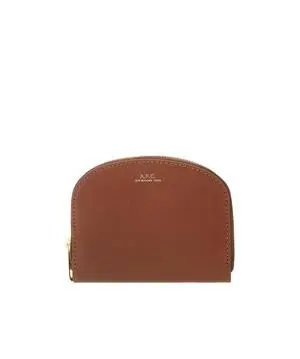A.p.c. Demi Lune Compact Wallet - Brown