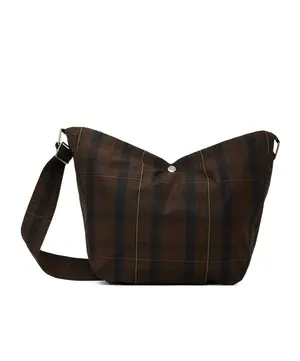 A.p.c. Journal Plaid Shoulder Bag - Black