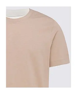 Brunello Cucinelli Contrast-trim Cotton T-shirt