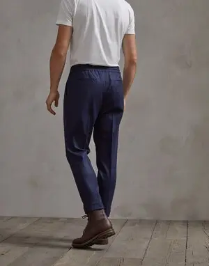 Brunello Cucinelli Cropped Drawstring Trousers