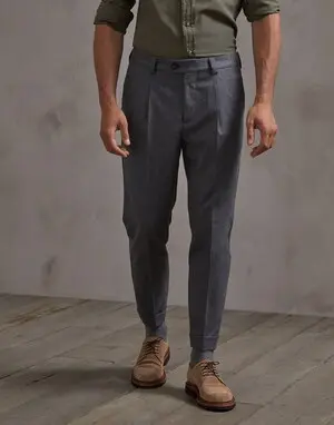 Brunello Cucinelli Cropped Straight Leg Trousers