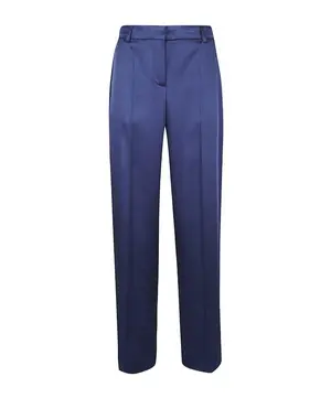 Stella McCartney Satin Dropped Waist Wide Leg Trousers