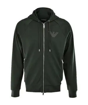 Emporio Armani Logo Detail Hooded Jacket