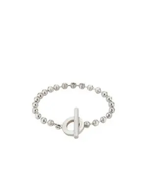 Gucci Silver Logo Bracelet - White