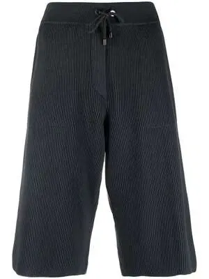 Brunello Cucinelli Cropped Ribbed-knit Trousers