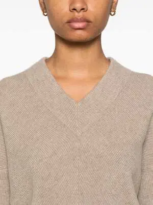 Brunello Cucinelli V-neck Knitted Maxi Dress