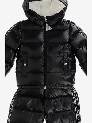 Moncler Logo Hooded Down Jacket Set