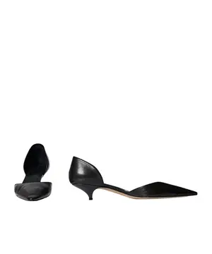THE ROW Liisa Kitten Heel Pumps - Black