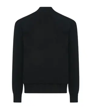 THE ROW Otie V-neck Button-up Cardigan - Black