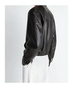 LEMAIRE Zip-up Leather Jacket