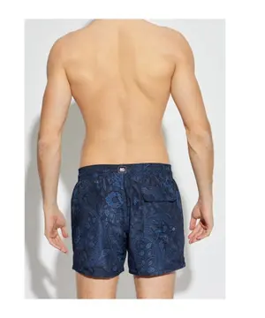 Etro Roma Paisley Swim Shorts - Blue