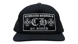 Chrome Hearts St. Barths Trucker Hat - Black