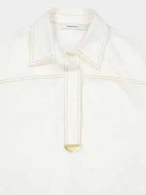 Zimmermann Vintage Cream Roselight Denim Dress