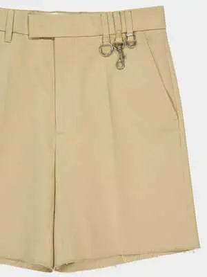 Miu Miu Corda Decorated Cotton Shorts