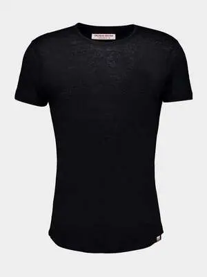 Orlebar Brown Ob-t Linen T-shirt - Black