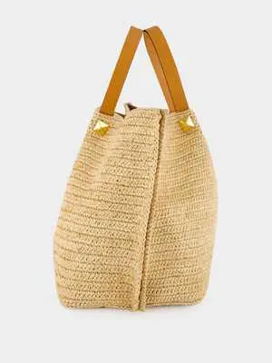 Valentino Garavani Medium Straw Tote Bag