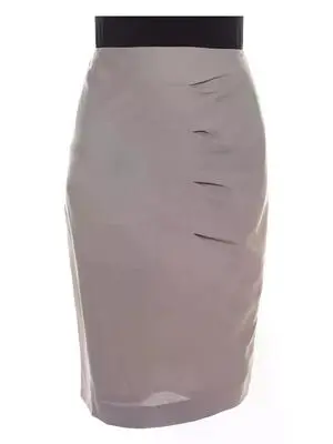 Escada Pleated Silk Skirt