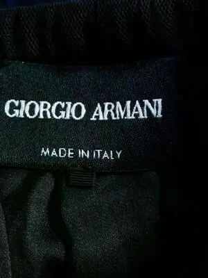 Giorgio Armani Sleeveless Midi Dress With Floral Appliqu