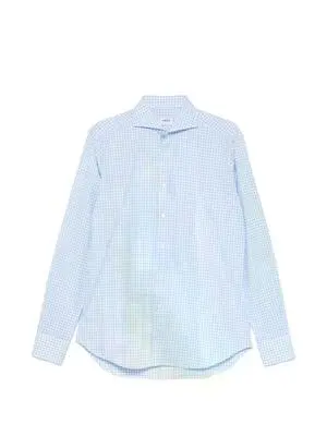 VELA SHOP Gingham-check Long-sleeve Shirt