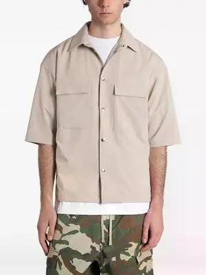 STATE OF ORDER Short-sleeved Flap-pocket Shirt